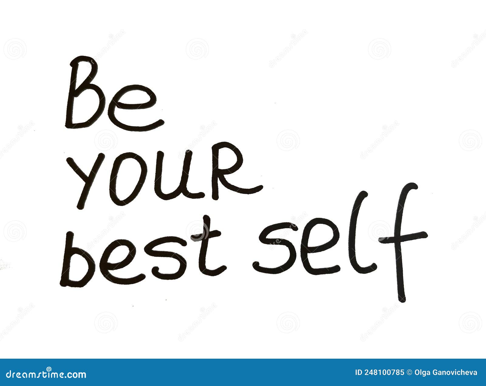 Be your best self! stock illustration. Illustration of confidence ...