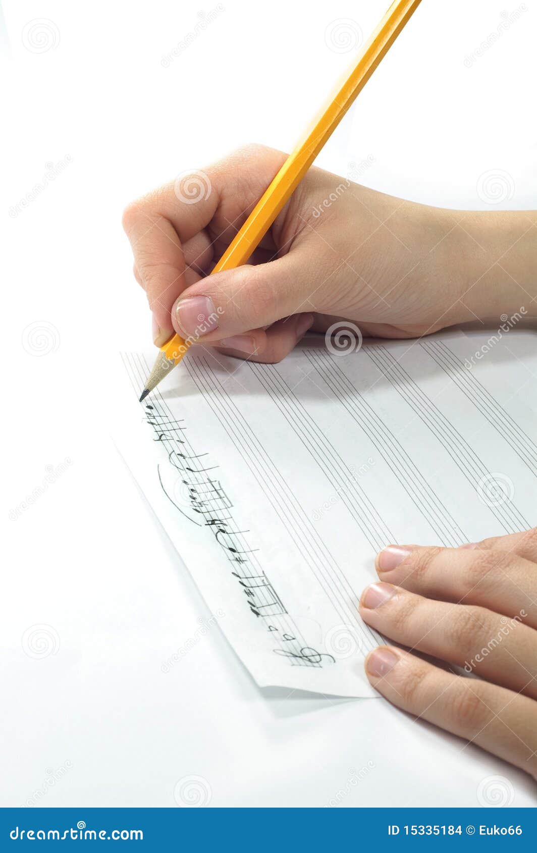Handwritten Music Notes Made Into A Border Royalty-Free Stock Photo ...