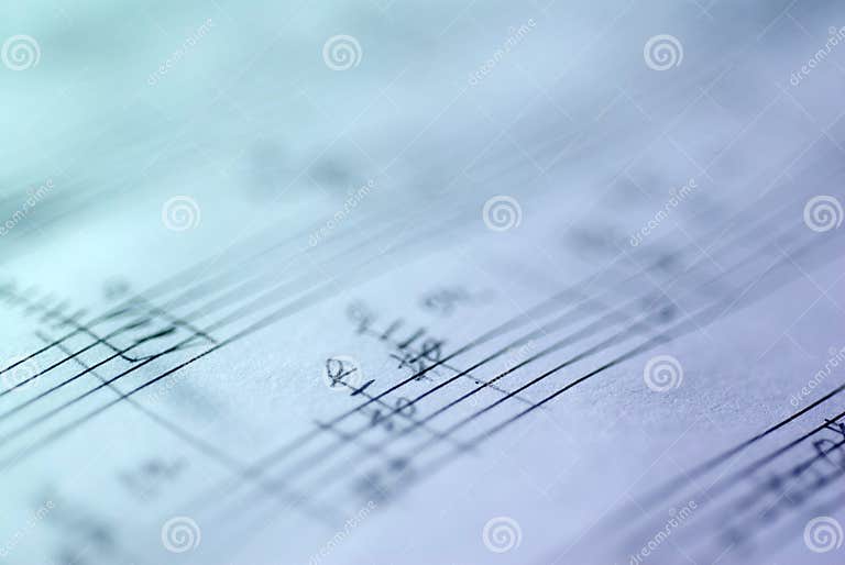 Handwritten Musical Score stock image. Image of create - 494887