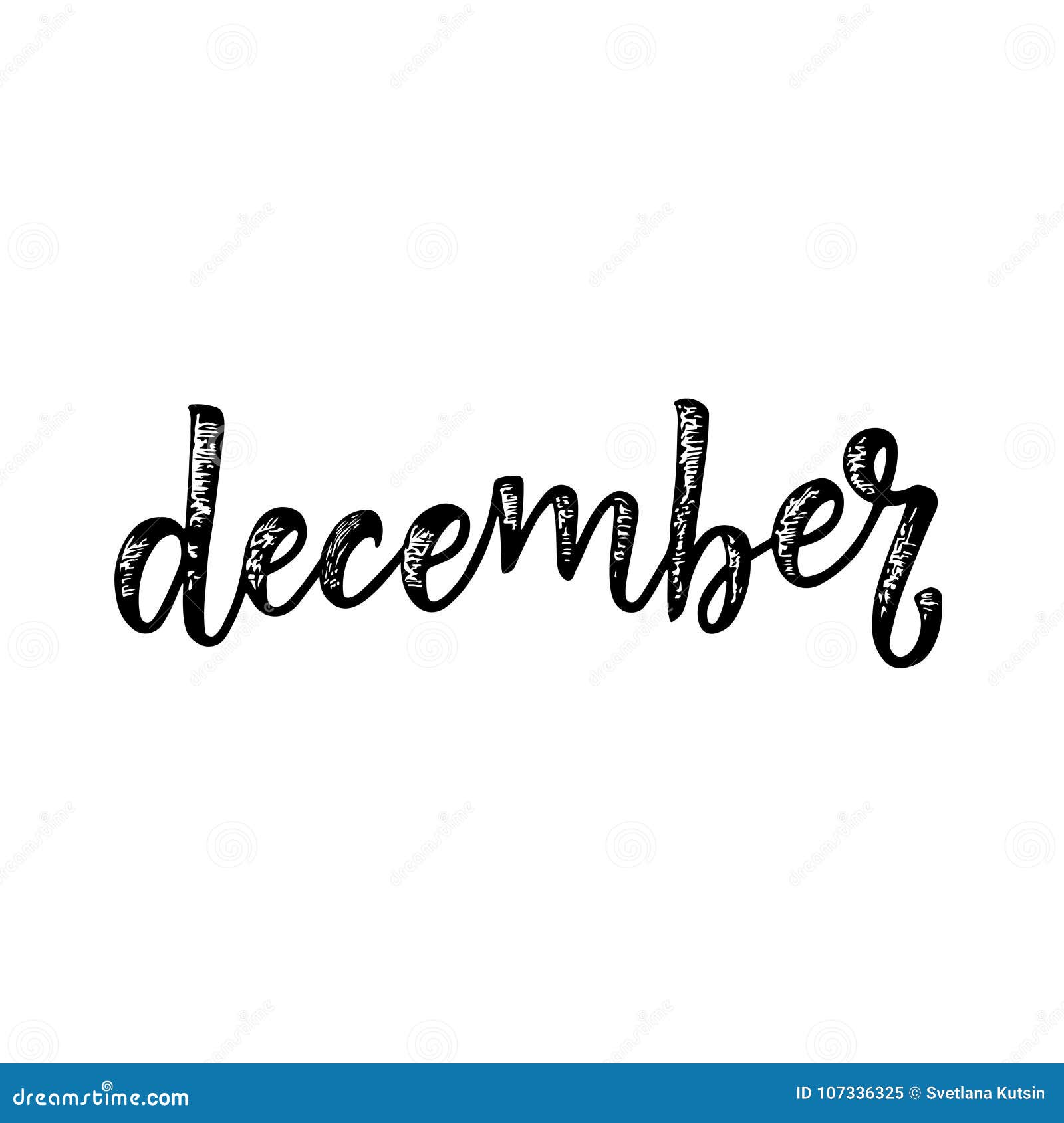 Handwritten Name of Month. Calligraphy Word for Calendars and ...