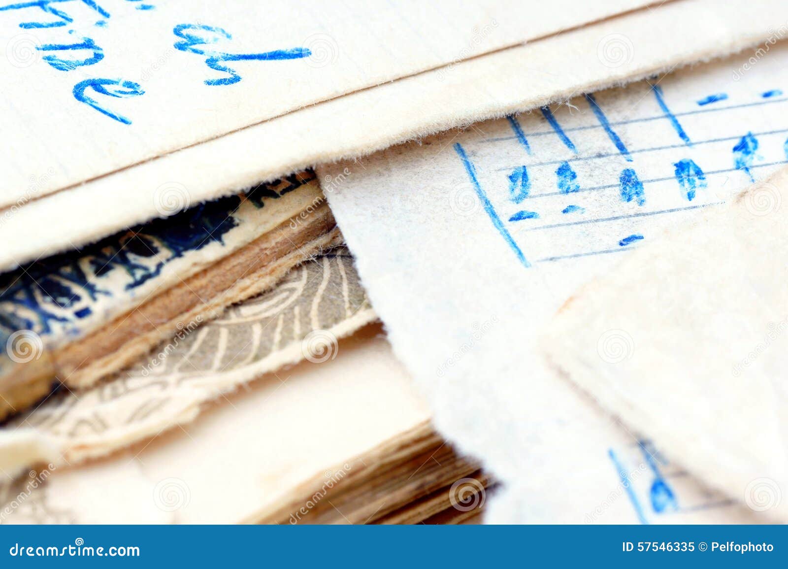 Handwritten notation. stock image. Image of bumf, educate - 57546335