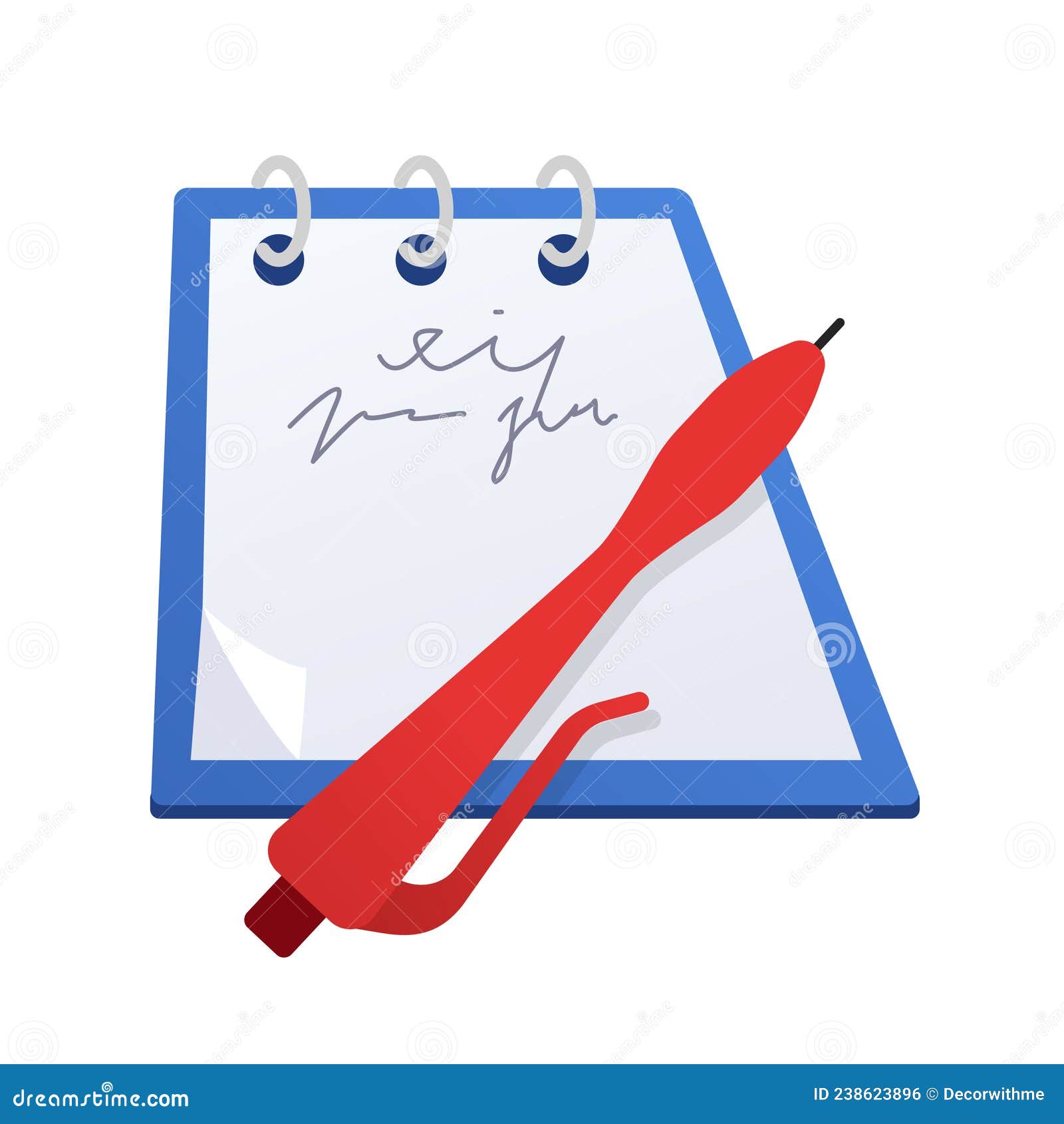 Neat Handwriting Clipart