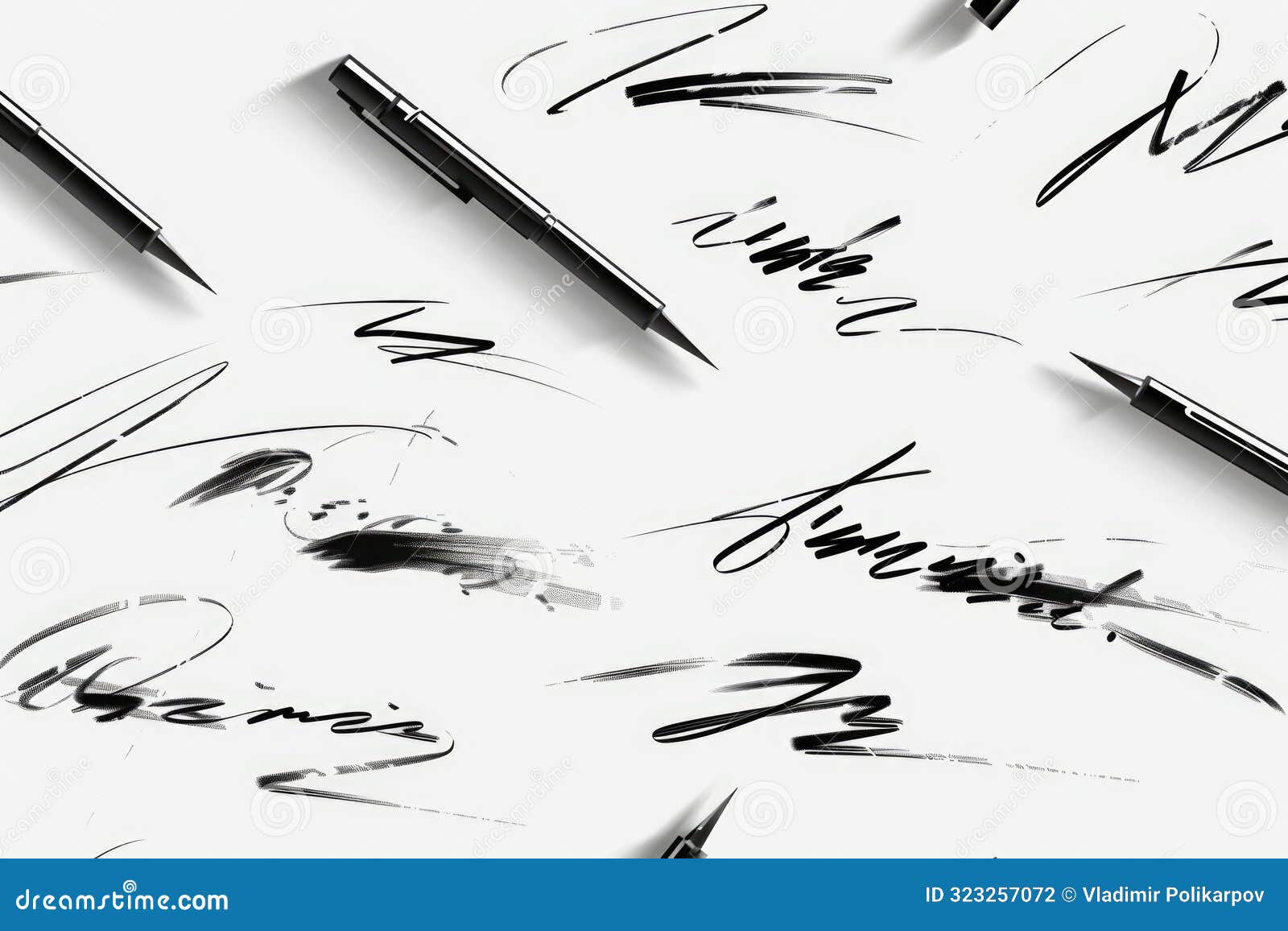 Handwritten Notes and Scribbles on a White Surface, Great for ...