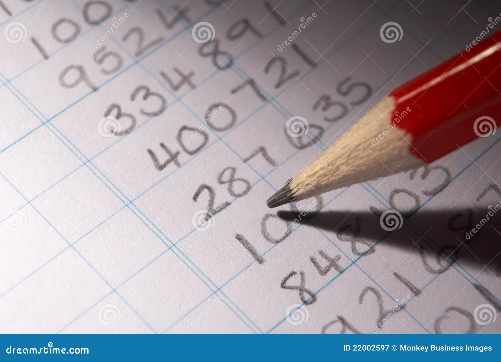 Handwritten numbers stock image. Image of cost, ledger - 22002597