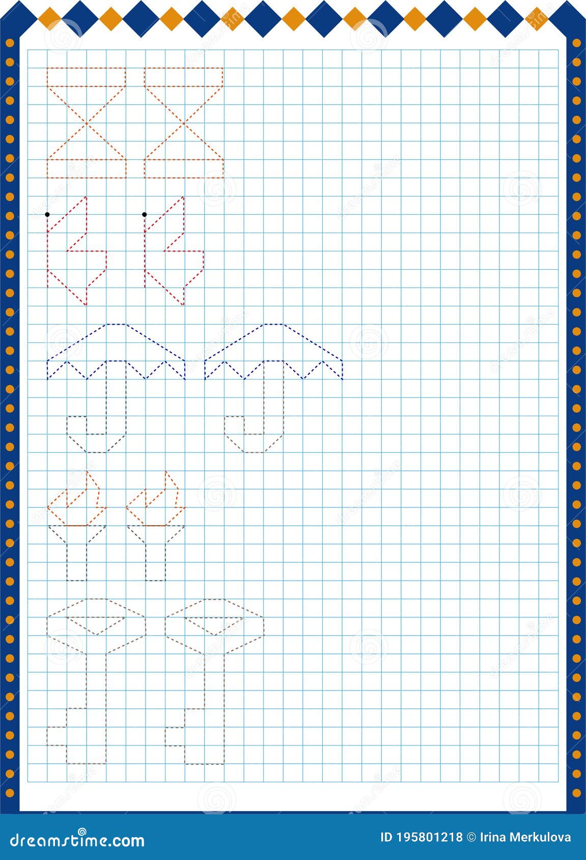 Handwritten Practice Sheet Stock Illustration | CartoonDealer.com ...