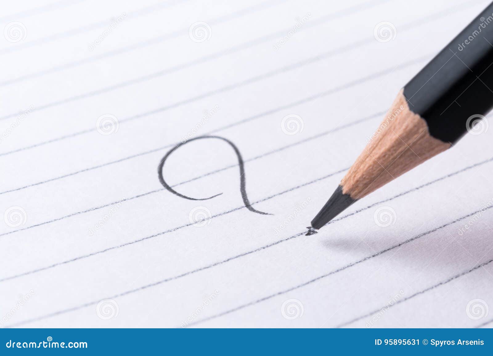 Handwritten Question Mark on a Notepad in a What, How, when, Where ...