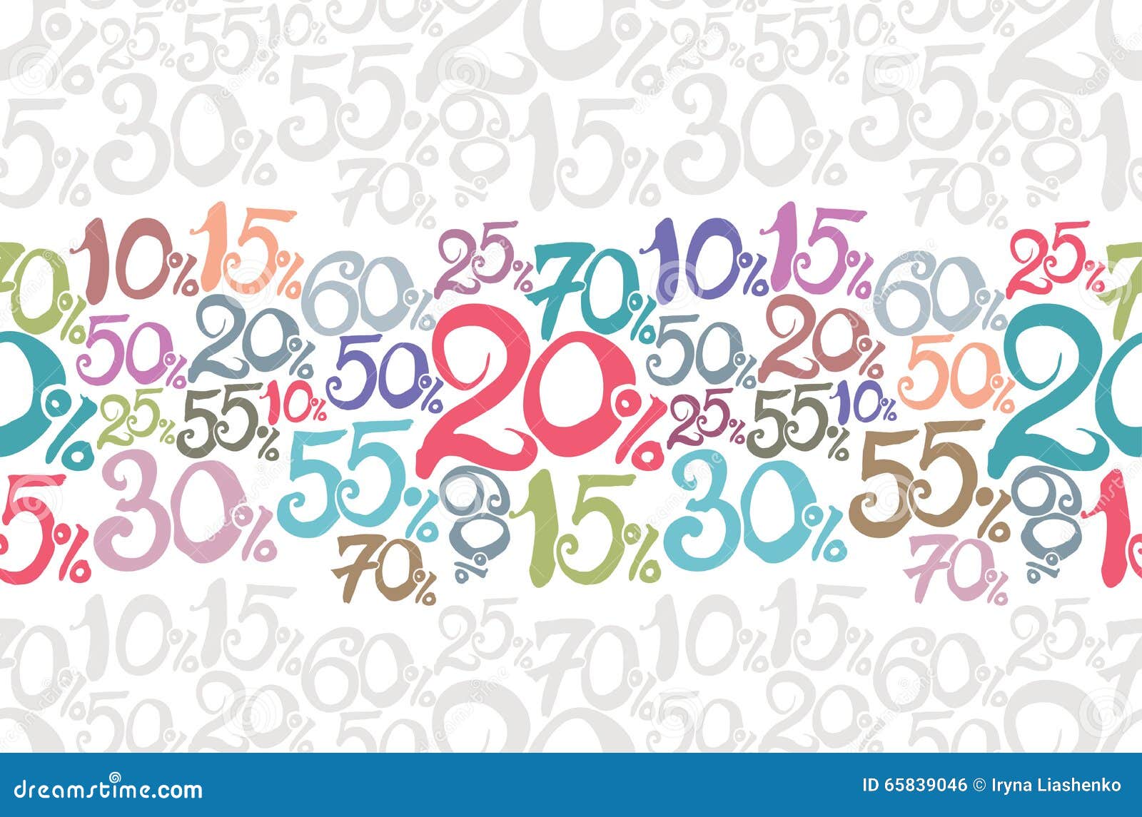 Handwritten Sale numbers. stock illustration. Illustration of pattern ...