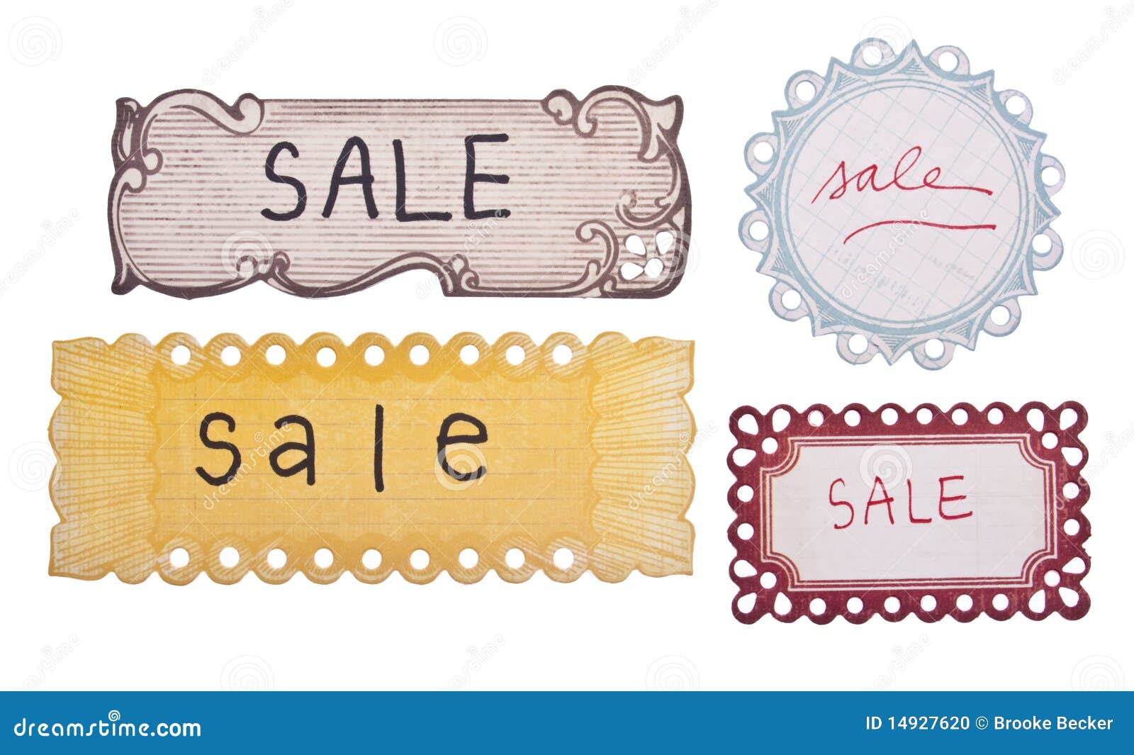 Handwritten Sale Tags stock photo. Image of concept, badge - 14927620