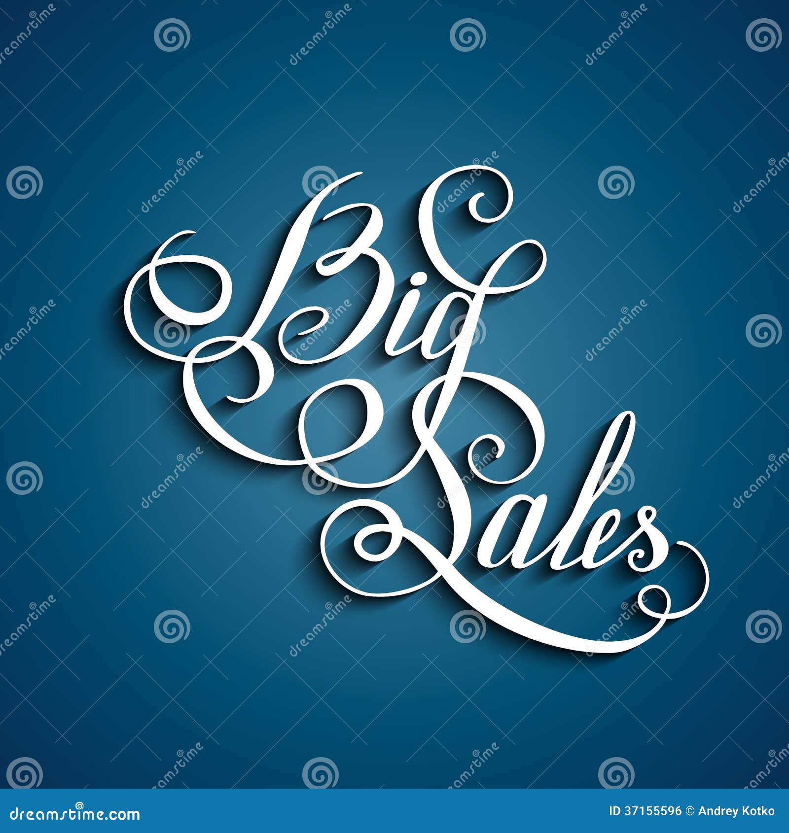 Handwritten Text - Big Sales Stock Vector - Illustration of power ...