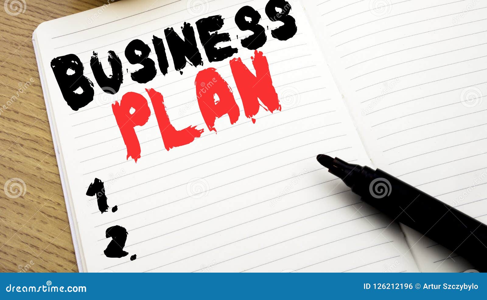 Handwritten Text Caption Showing Business Plan Planning. Business ...