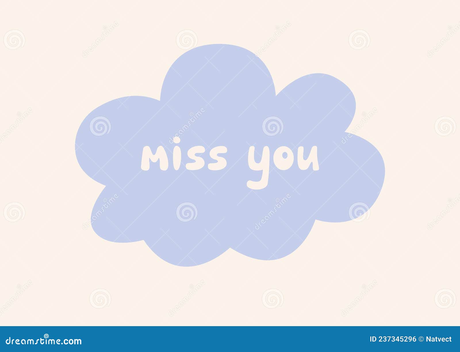 Handwritten Text of "I Miss You" Stock Vector - Illustration of ...