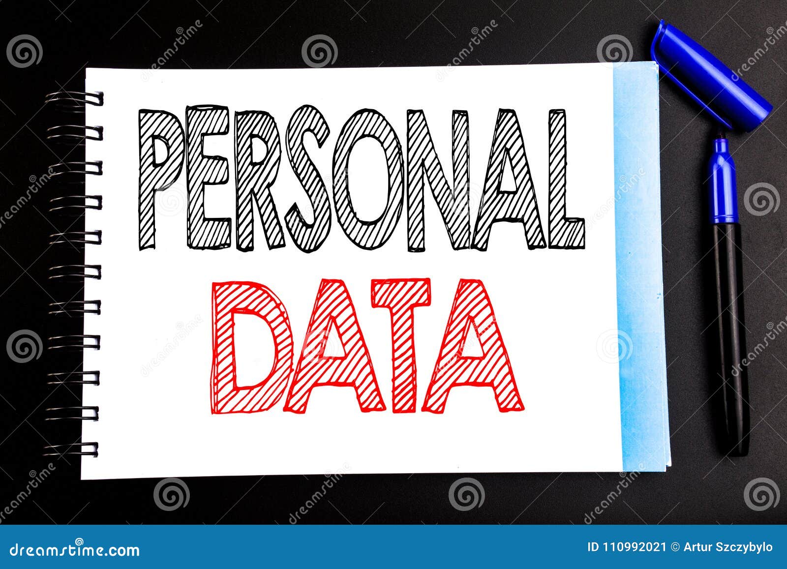 Handwritten Text Showing Personal Data. Business Concept Writing for ...