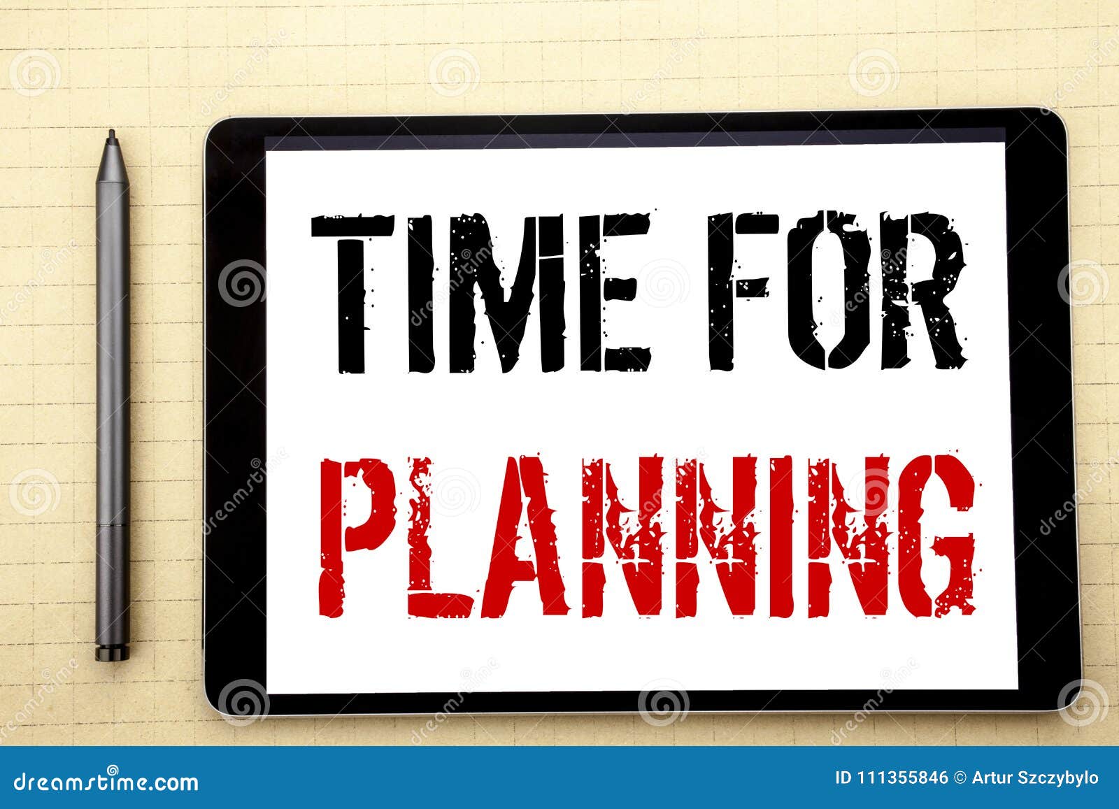 Handwritten Text Showing Time for Planning. Business Concept Writing ...