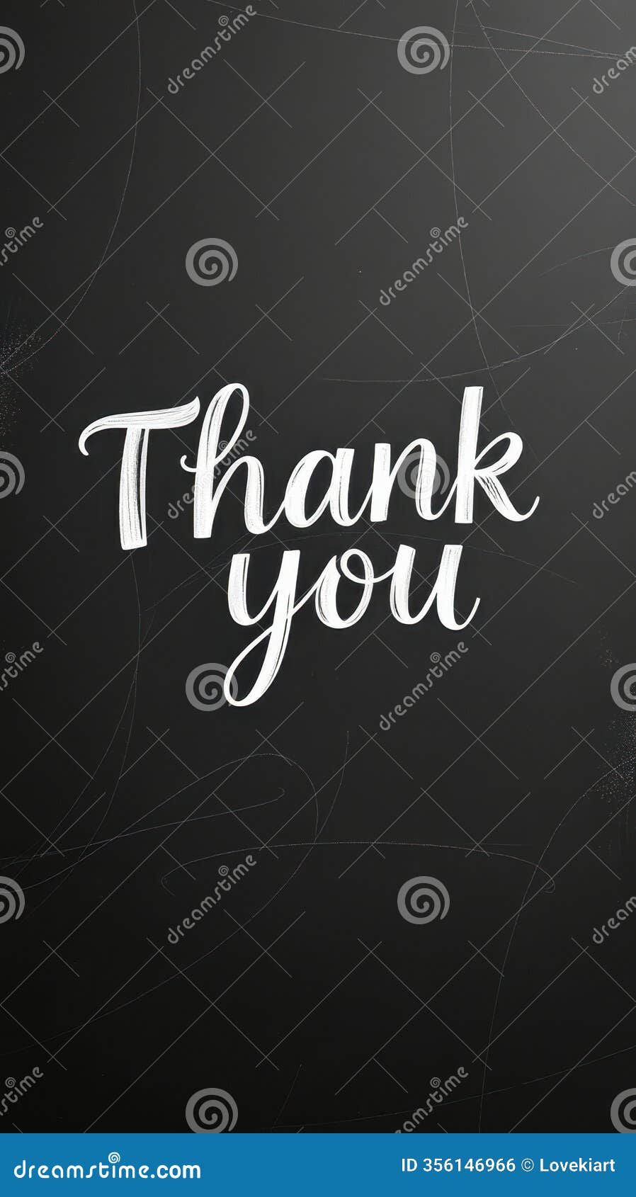 Handwritten Thank You Note on Chalkboard Background Expressing ...