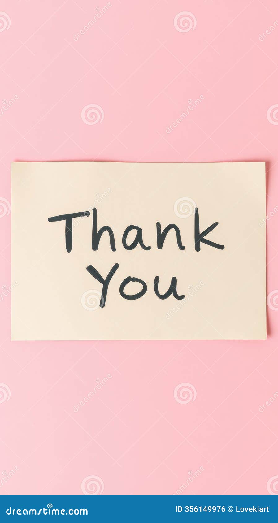 Handwritten Thank You Note on Pastel Background Reflects Gratitude in ...