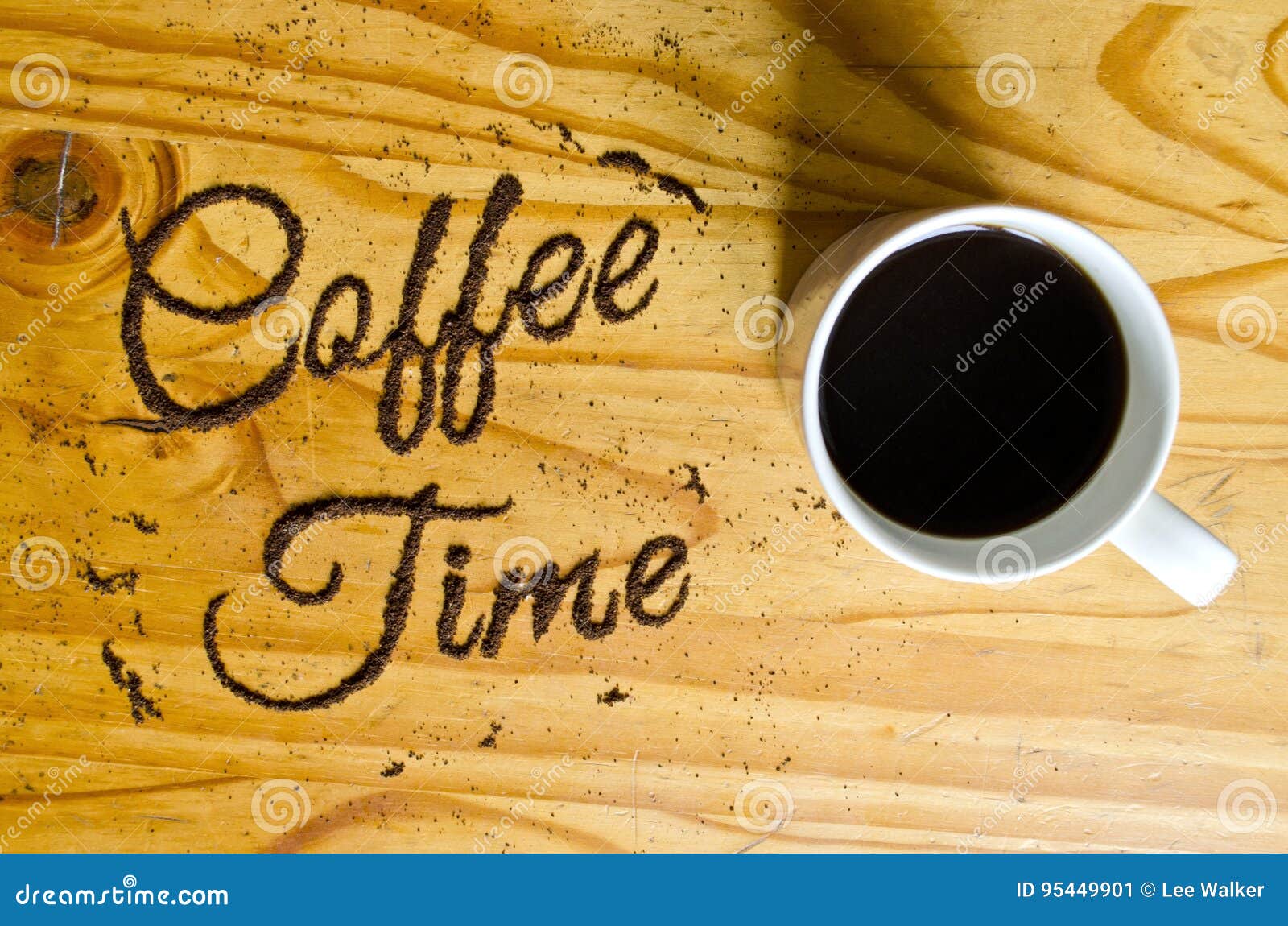 Coffee Time Typography Design Royalty-Free Stock Photography ...
