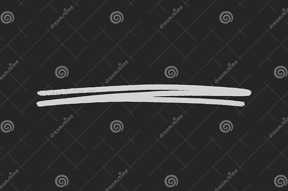 Handwritten Underline Highlight Stock Illustration - Illustration of ...