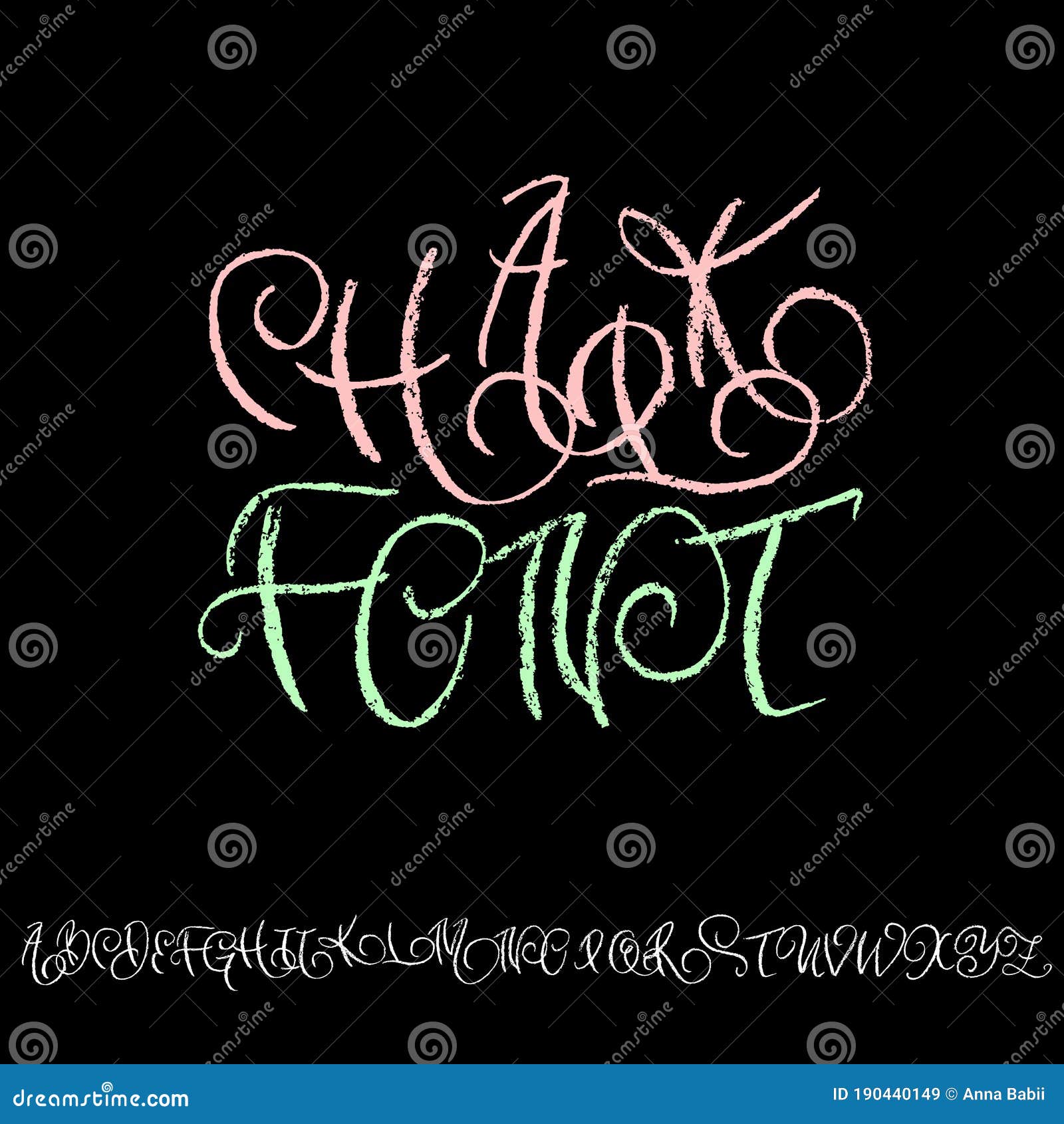 Handwritten Chalked Alphabet. Stock Image | CartoonDealer.com #67952749