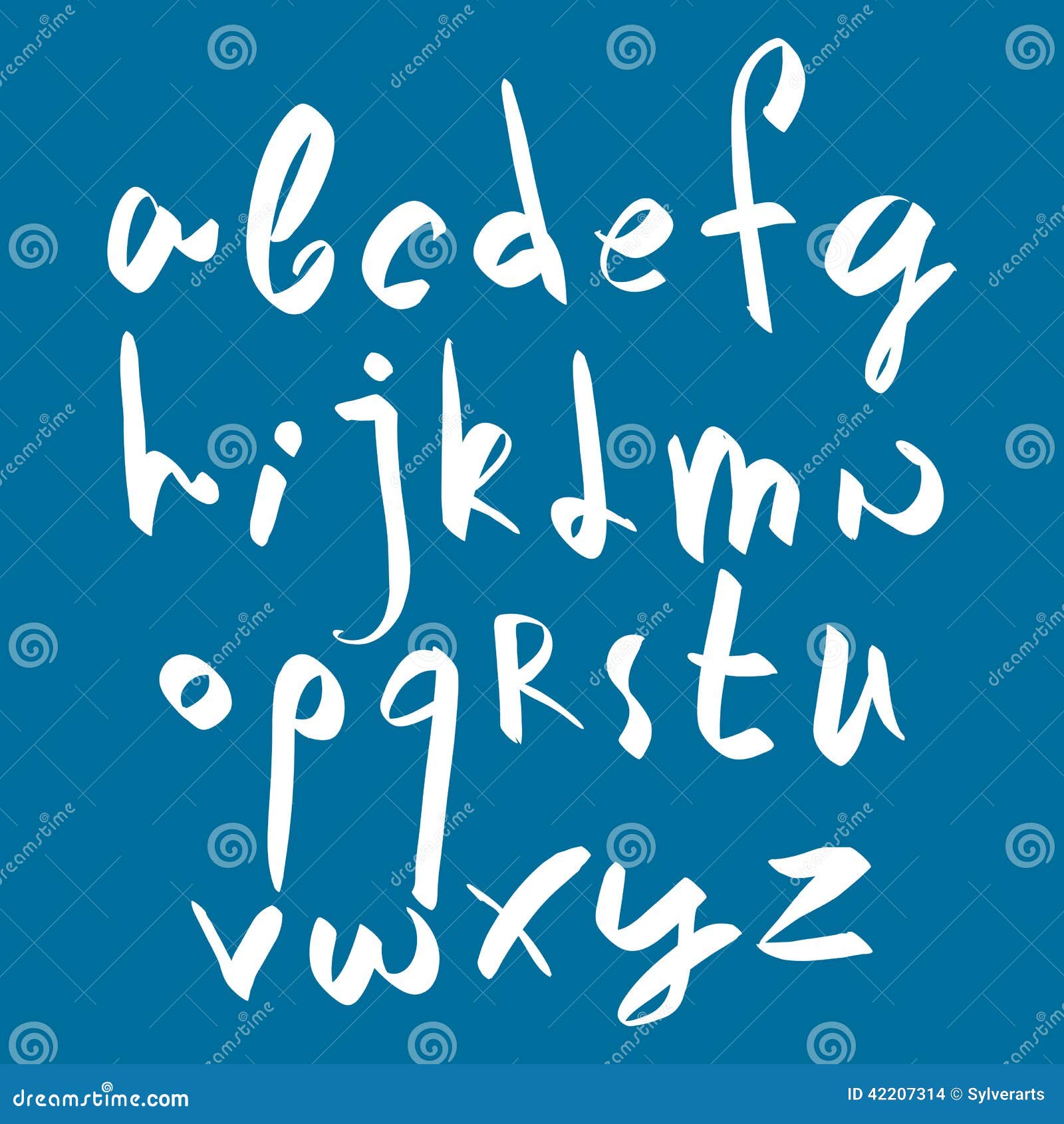 Handwritten vector script. stock vector. Illustration of learn - 42207314