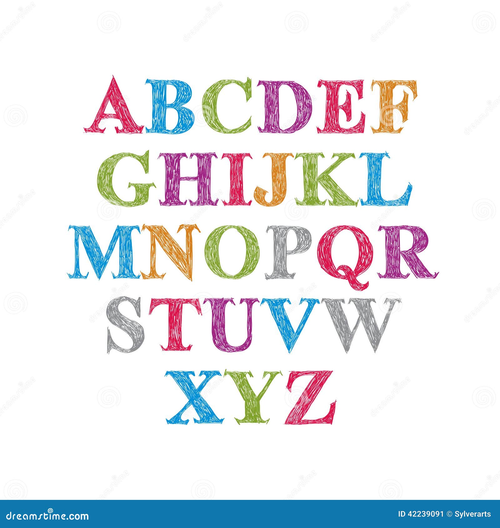 Vector Script, Modern Tall Freaky Alphabet Letters Set With Para ...