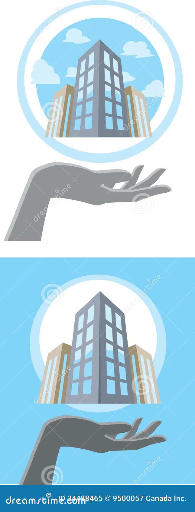 Handy City stock vector. Illustration of condos, windows - 34488465