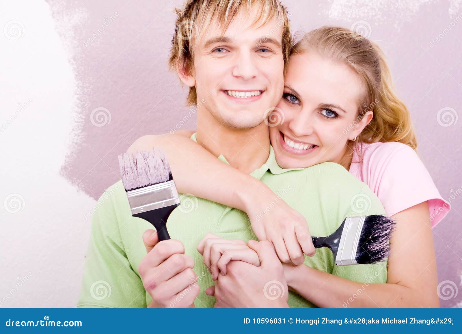 Handy couple stock image. Image of apartment, girlfriend - 10596031