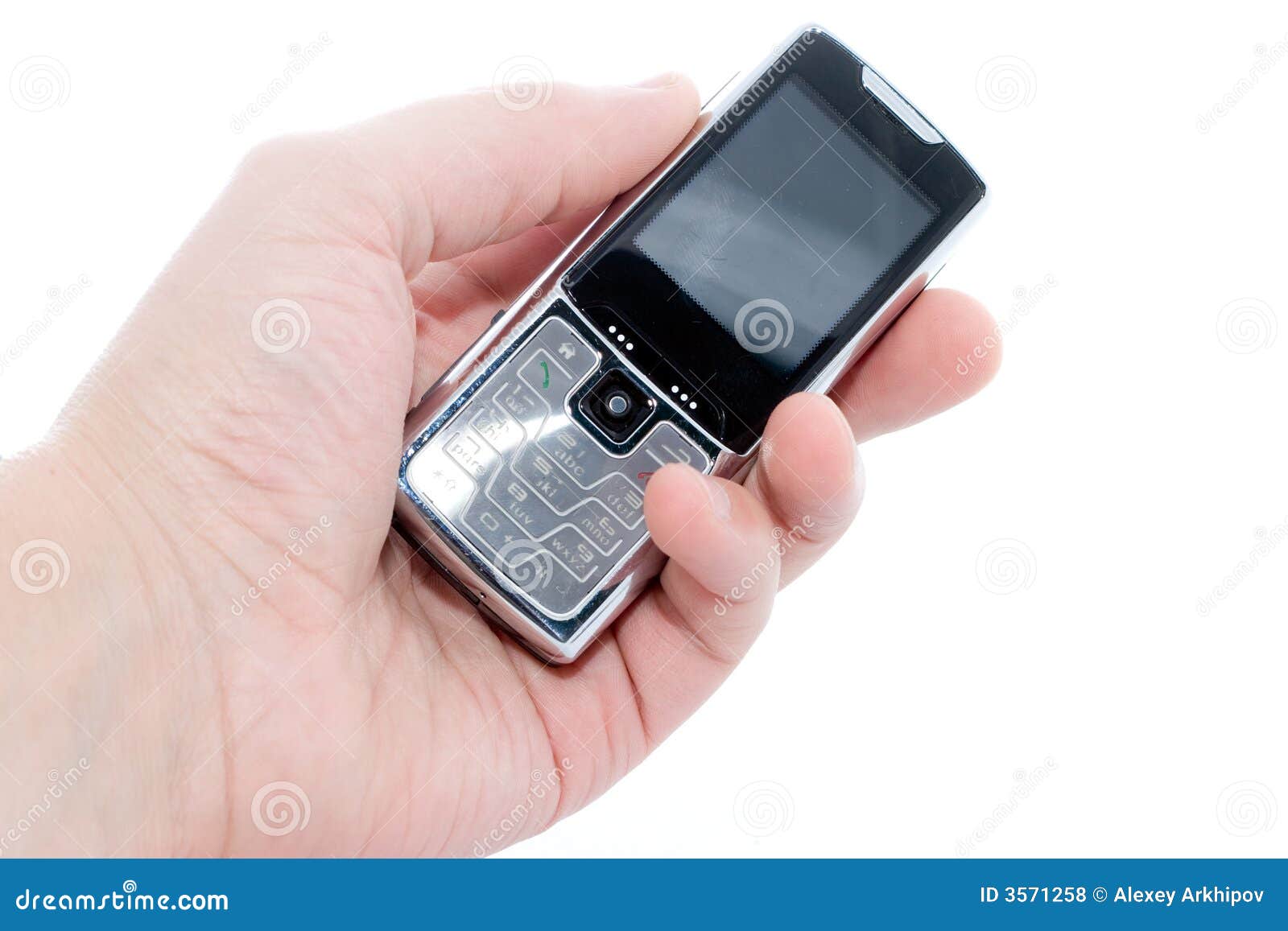 Handy in der Hand stockfoto. Bild von kommunikation, text - 3571258