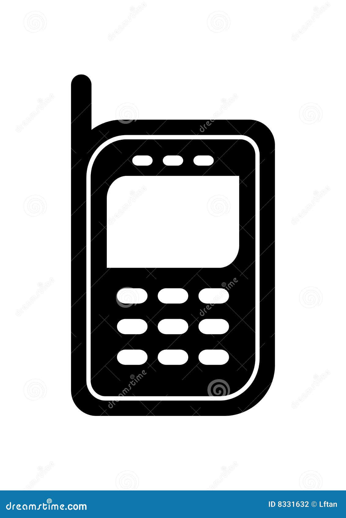 Handy-Ikone vektor abbildung. Illustration von symbol - 8331632