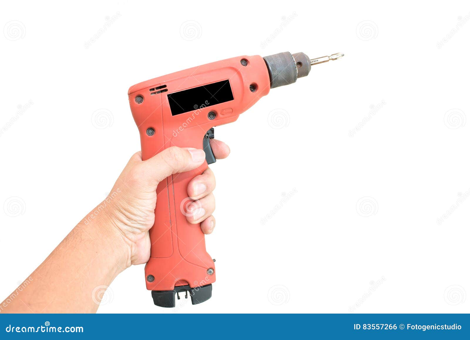 Handy Man Hand Hold Cordless Screwdriver Stock Photo - Image of design ...