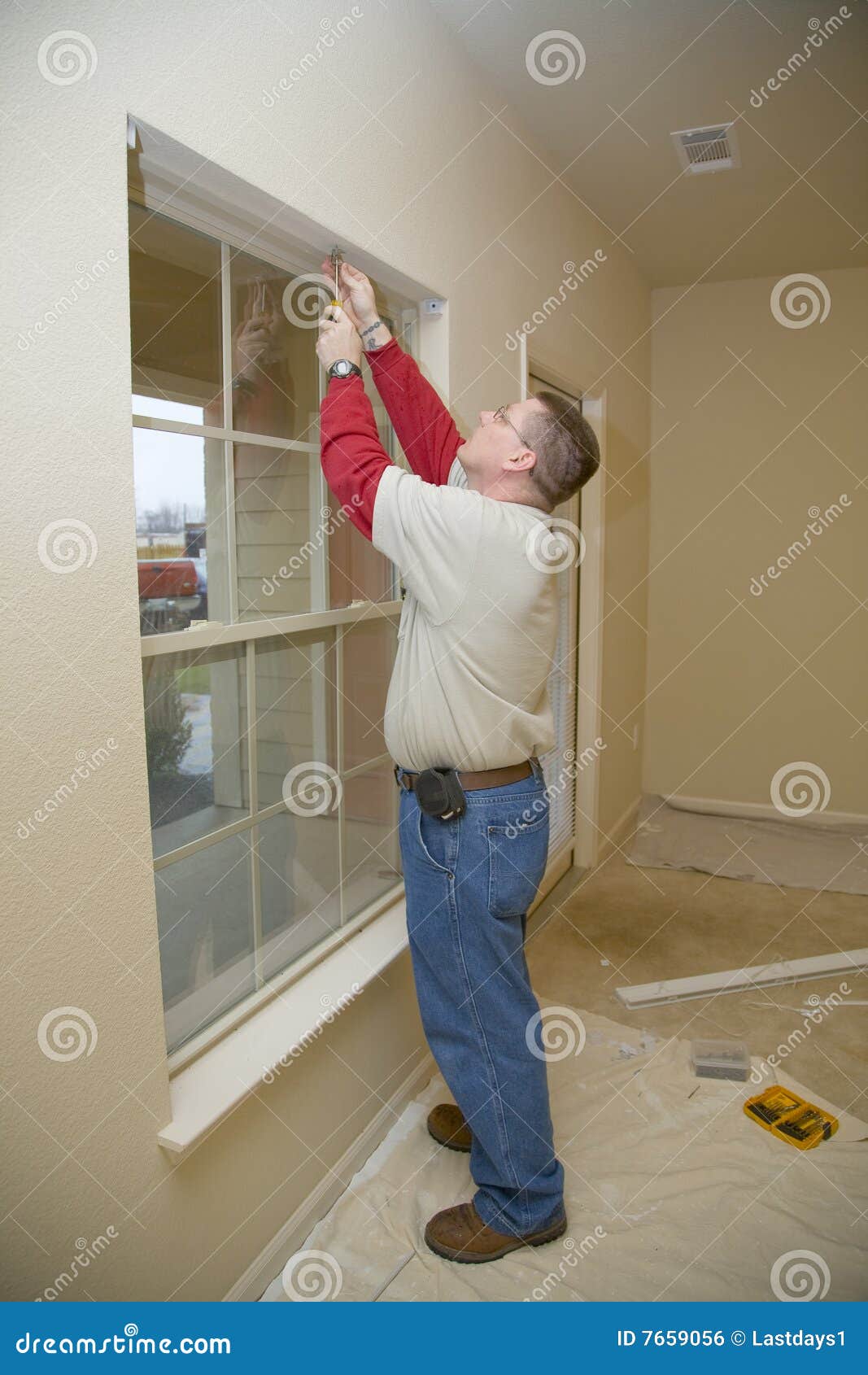 Handy Man Working stock photo. Image of owner, work, carpentry - 7659056