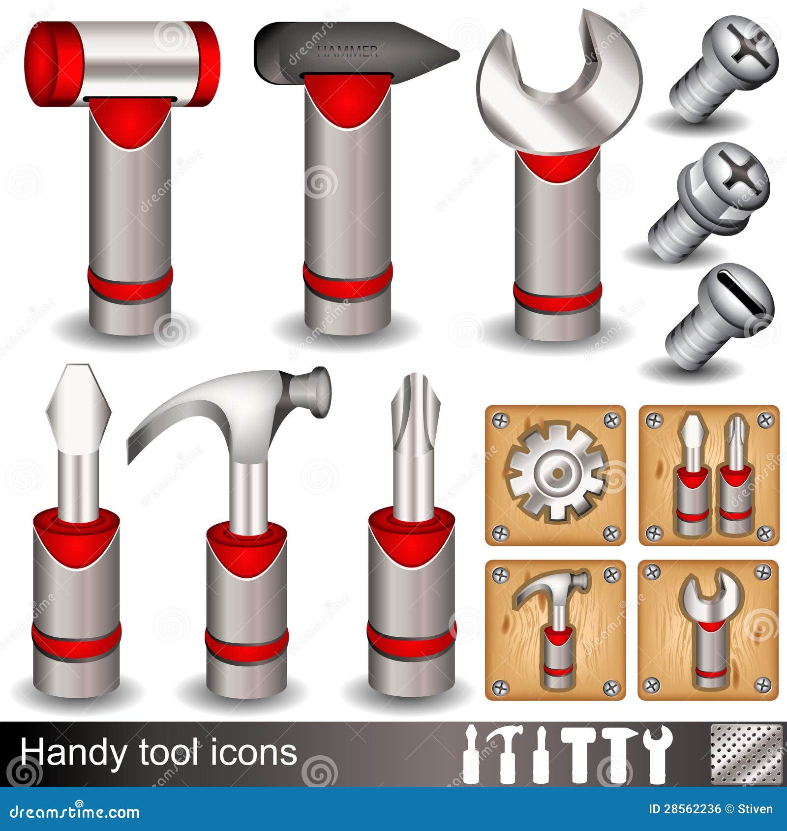 Handy tool icons stock vector. Illustration of sign, gripper - 28562236