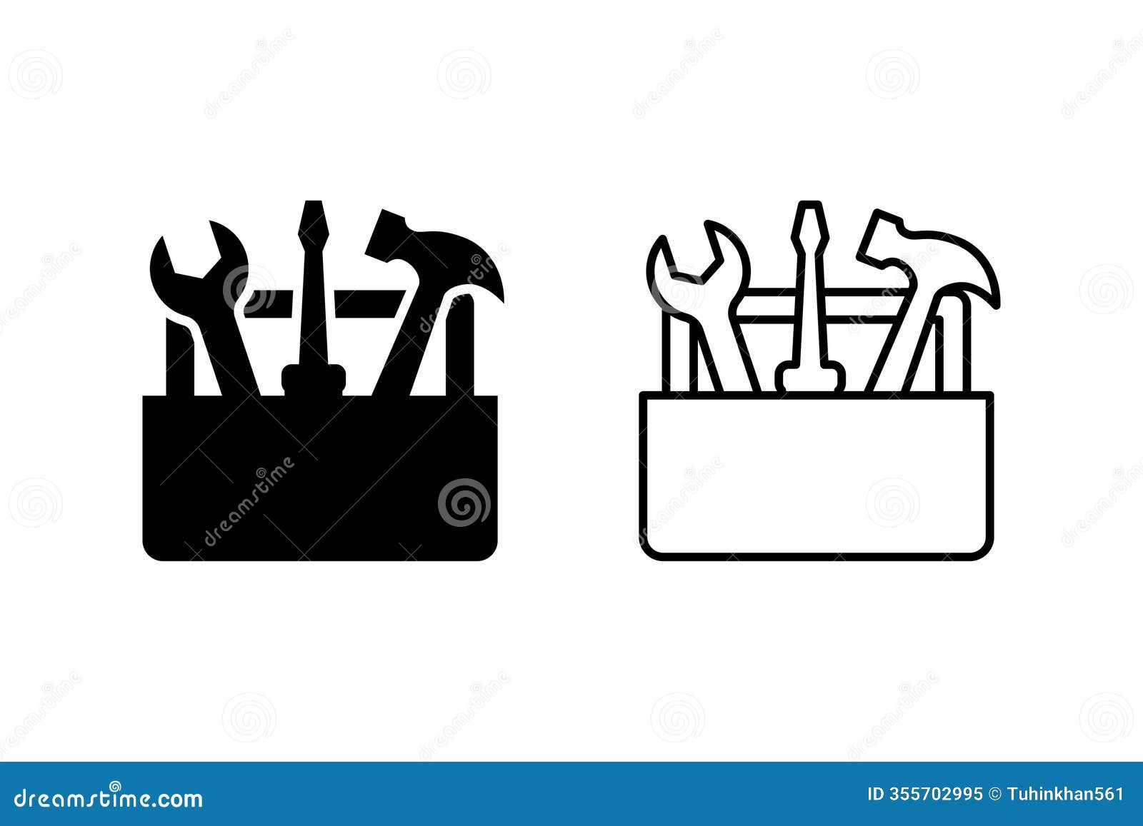 Handy Toolbox Icons. Tool Case Icon Concept. Toolbox or Tool Kit Icon ...