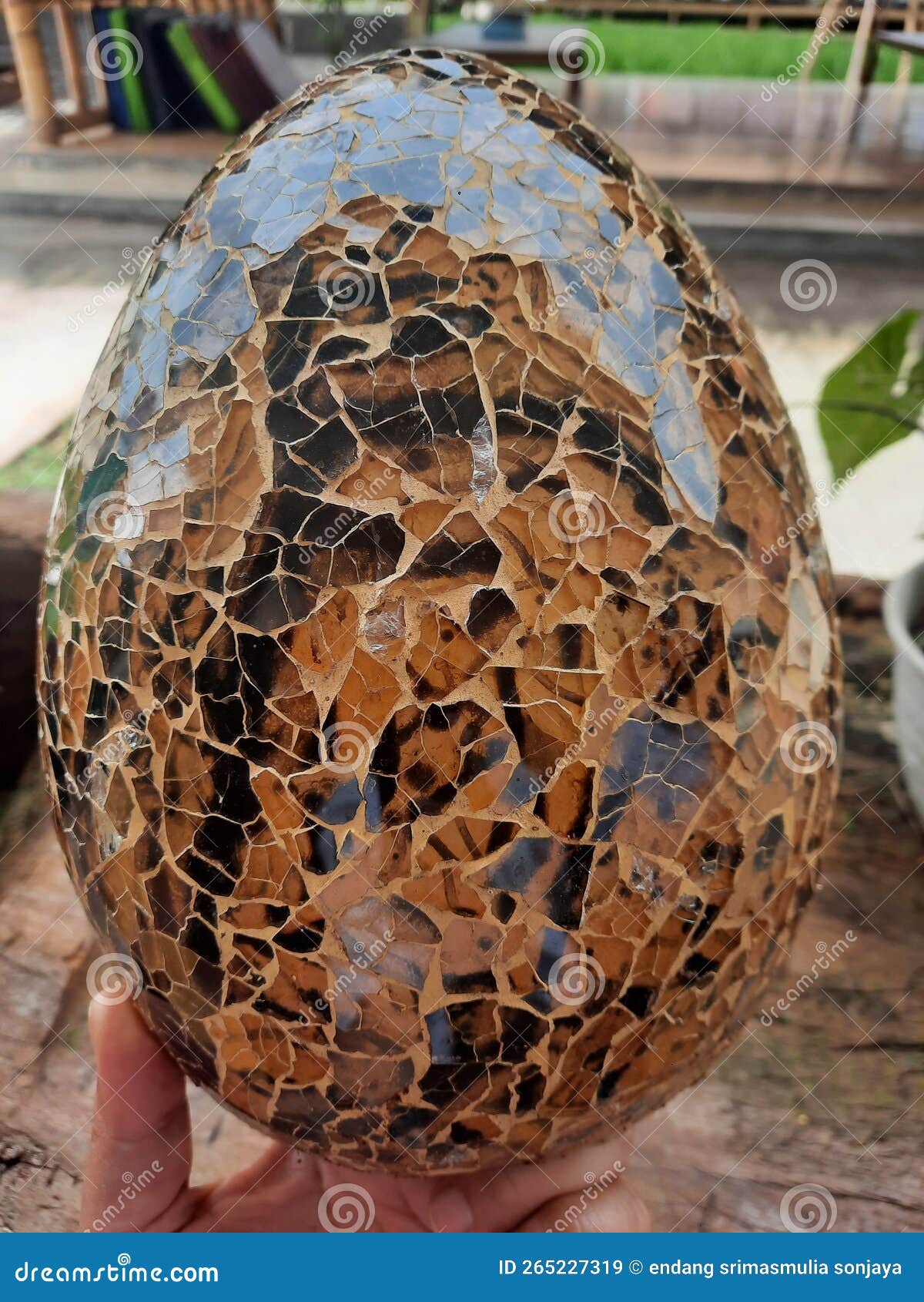 Handycraft Made from Ceramic Stock Image - Image of leaf, carving ...