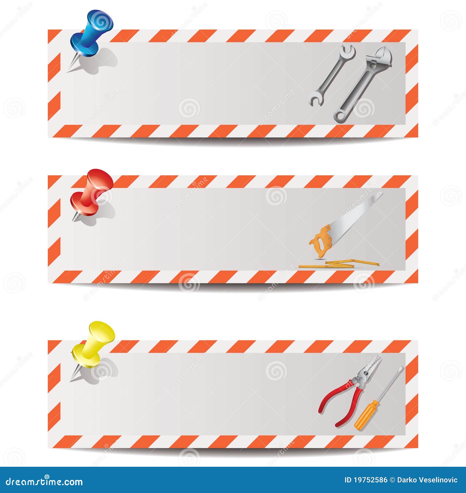 Handyman banners 1 stock vector. Illustration of modern - 19752586