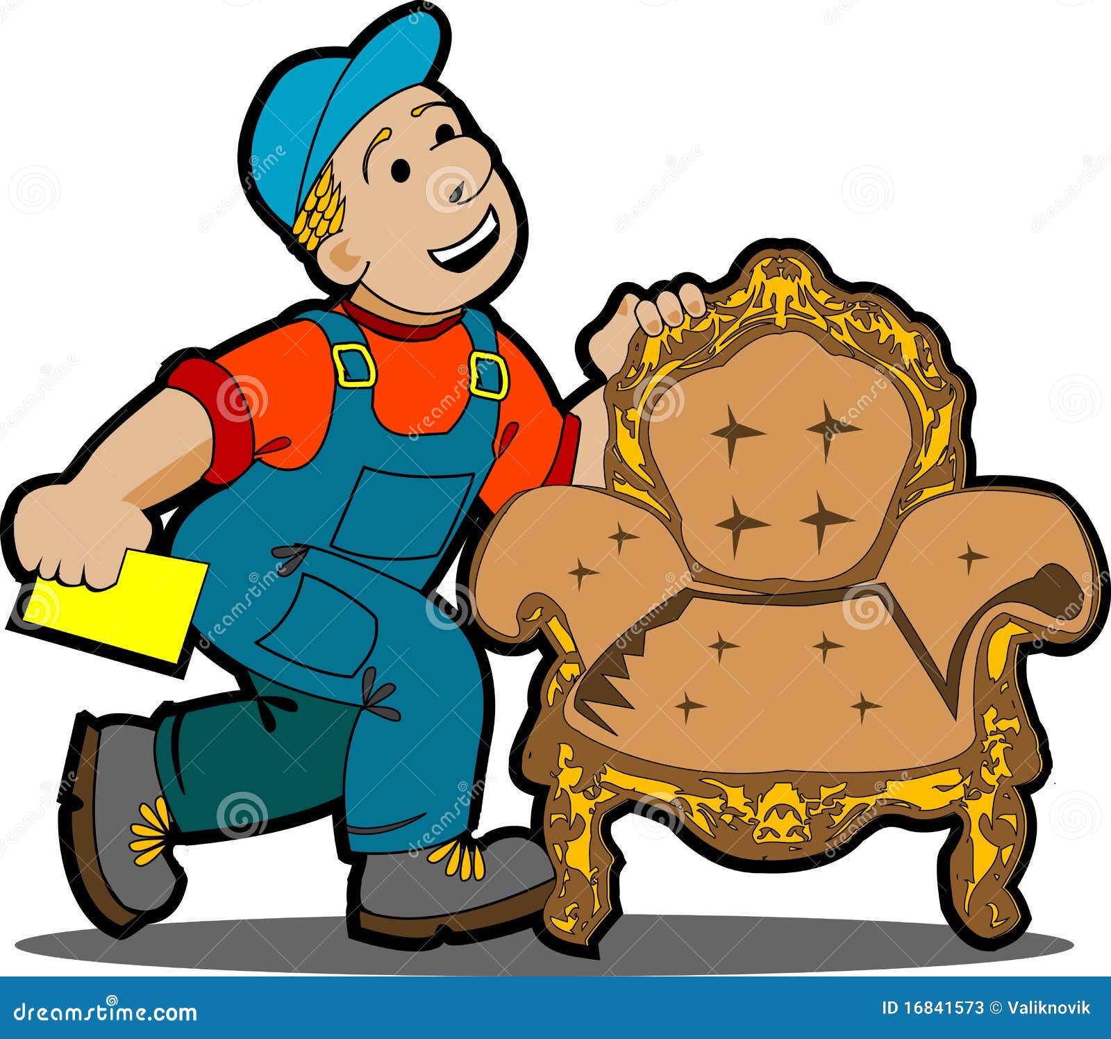 Handyman Cartoon. Stock Photos - Image: 16841573