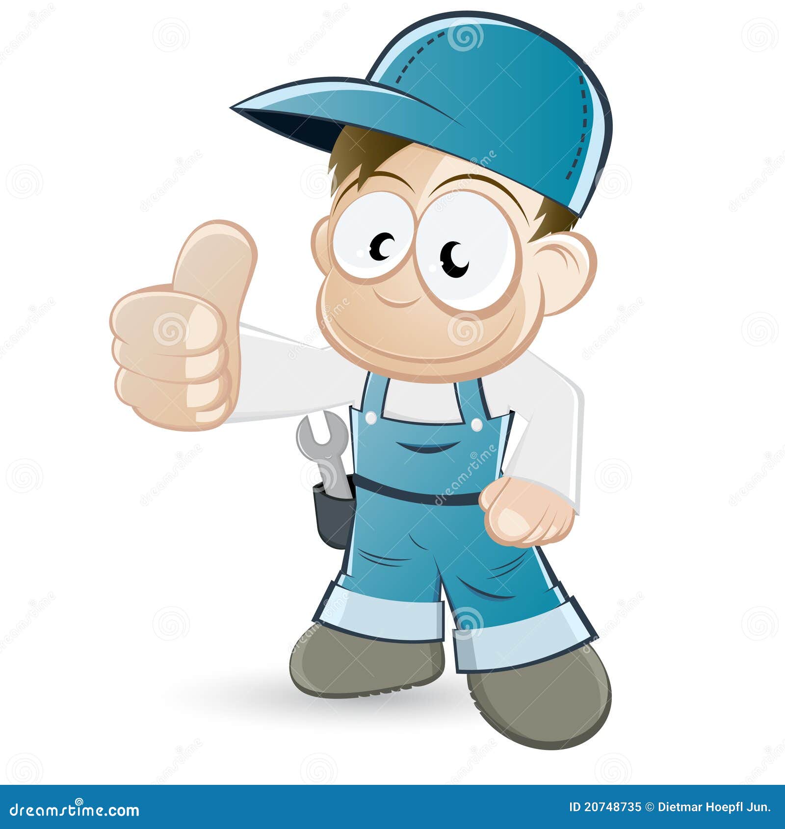 Handyman cartoon character stock vector. Illustration of colorful ...
