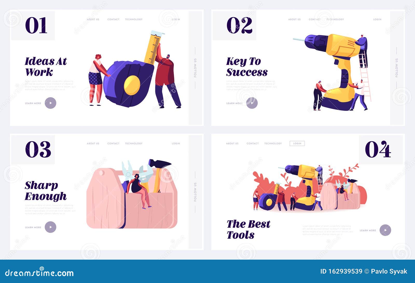 Handyman Occupation With Construction, Repair And Maintenance Outline ...