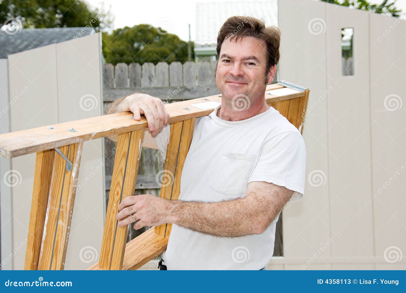 Handyman on the Job stock image. Image of repair, authentic - 4358113