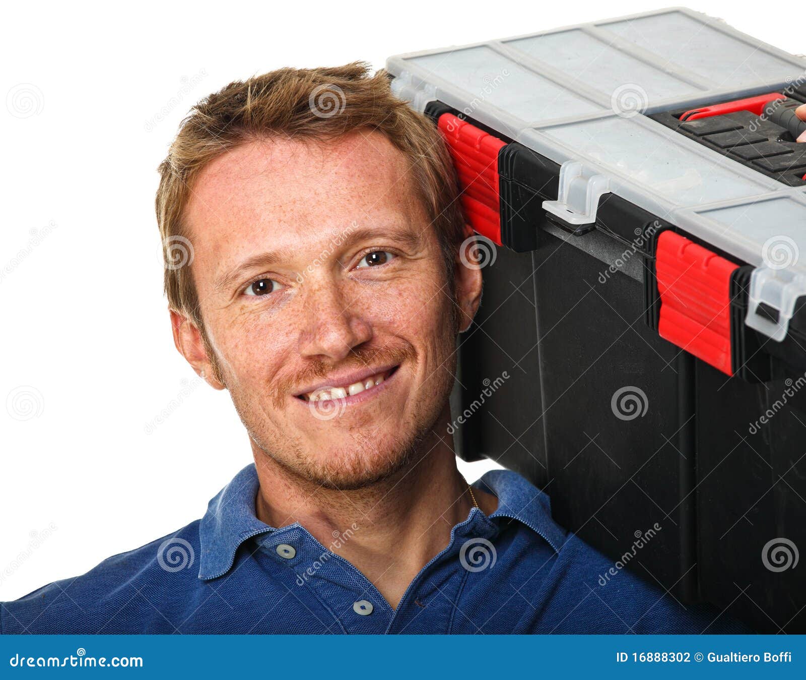 Handyman portrait stock photo. Image of work, builder - 16888302