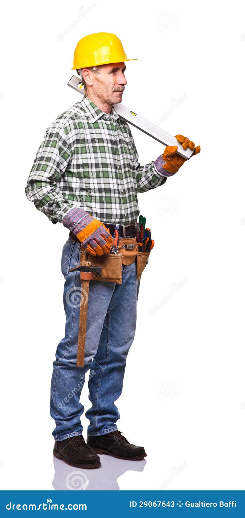 Handyman portrait stock image. Image of senior, plumber - 29067643