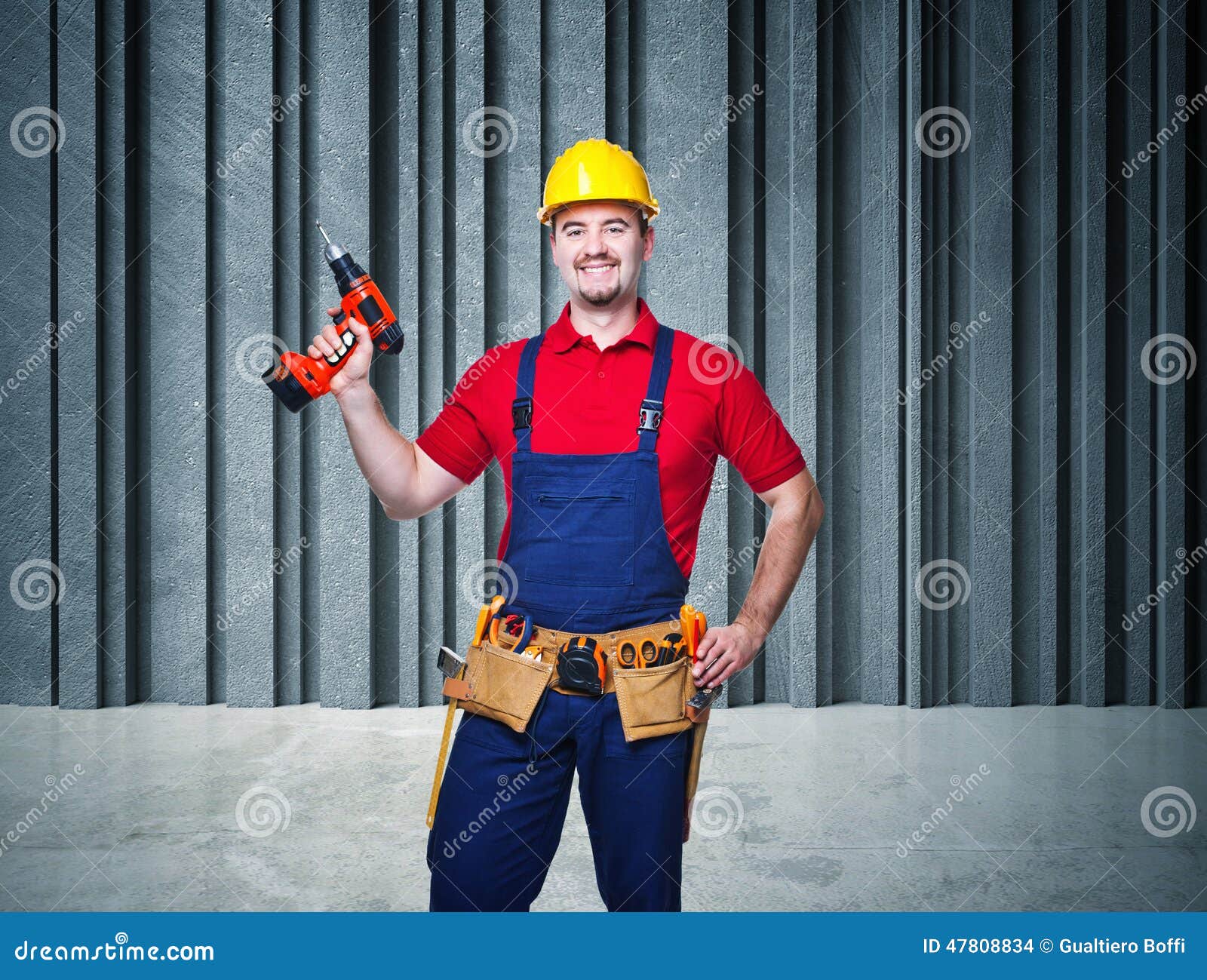 Handyman portrait stock photo. Image of tollsbelt, tools - 47808834