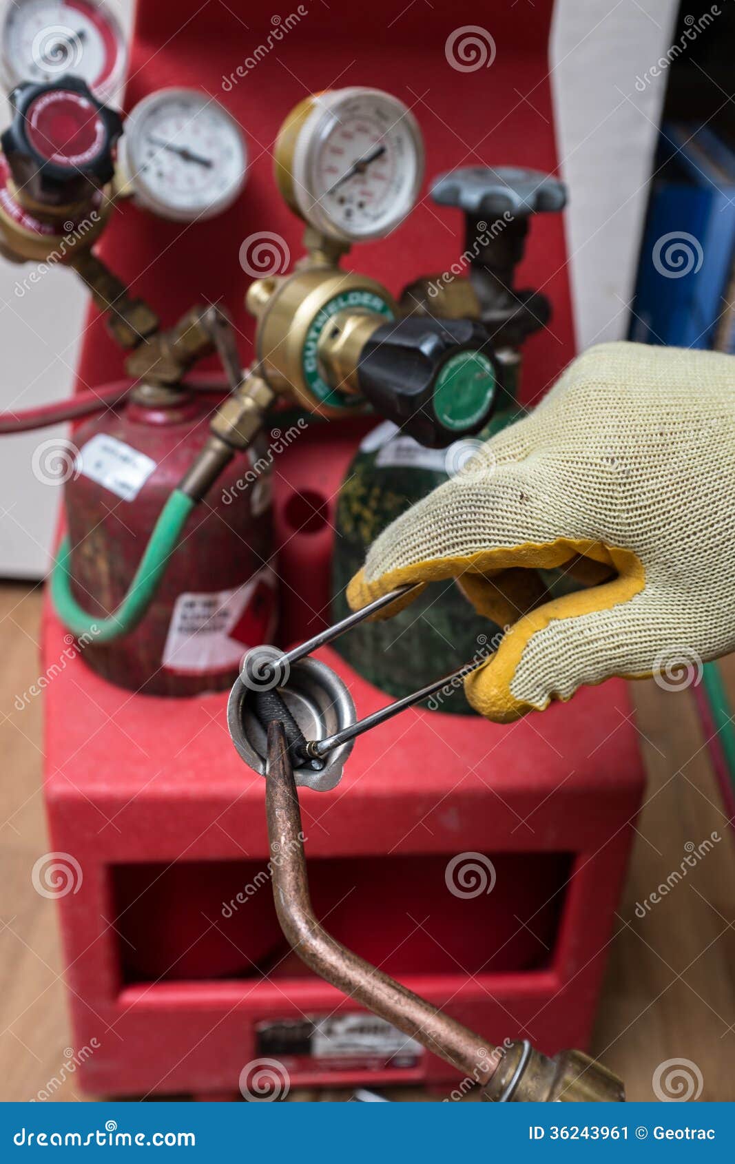 Handyman Repairman HVAC Tools Stock Image - Image of work, equipment ...