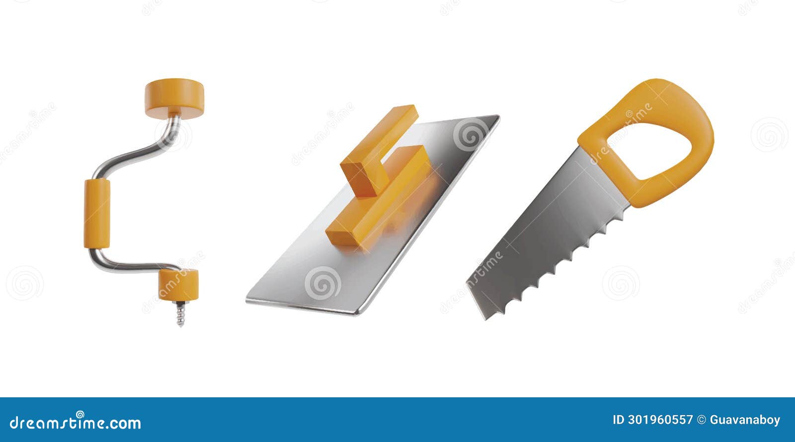 Handyman Tools 3d Icons Vector Clipart Stock Vector - Illustration of ...