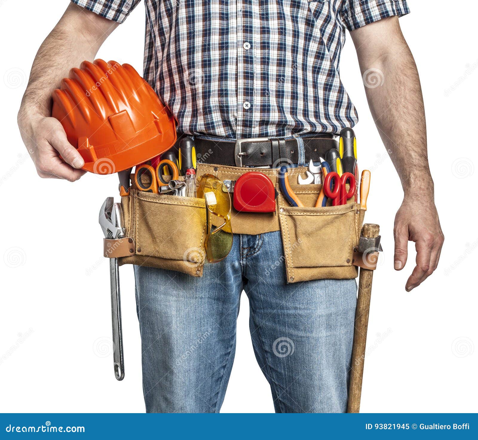 Handyman and tools stock image. Image of white, collar - 93821945