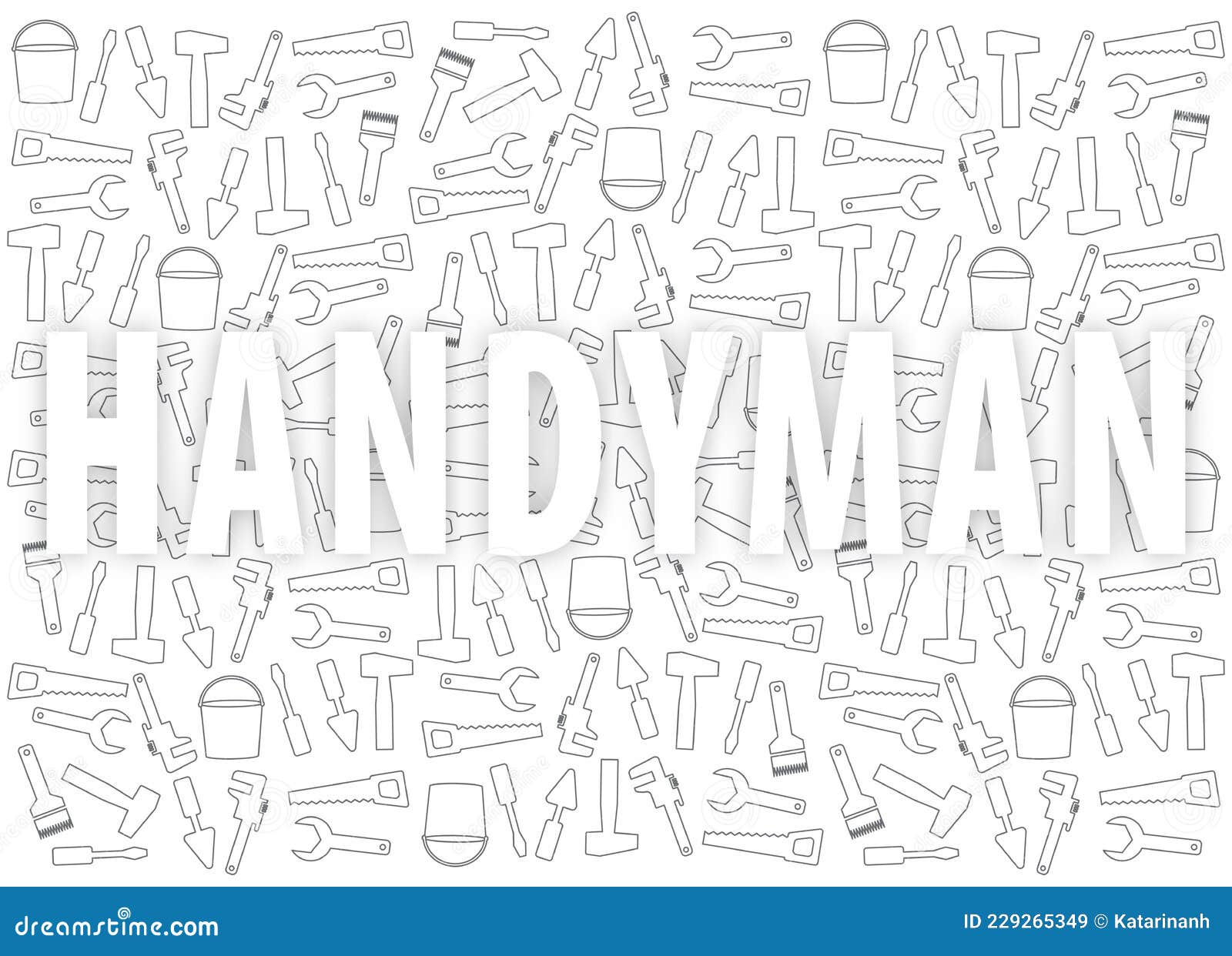 Handyman Tools Pattern. Corporate Web Site Elements & Background ...