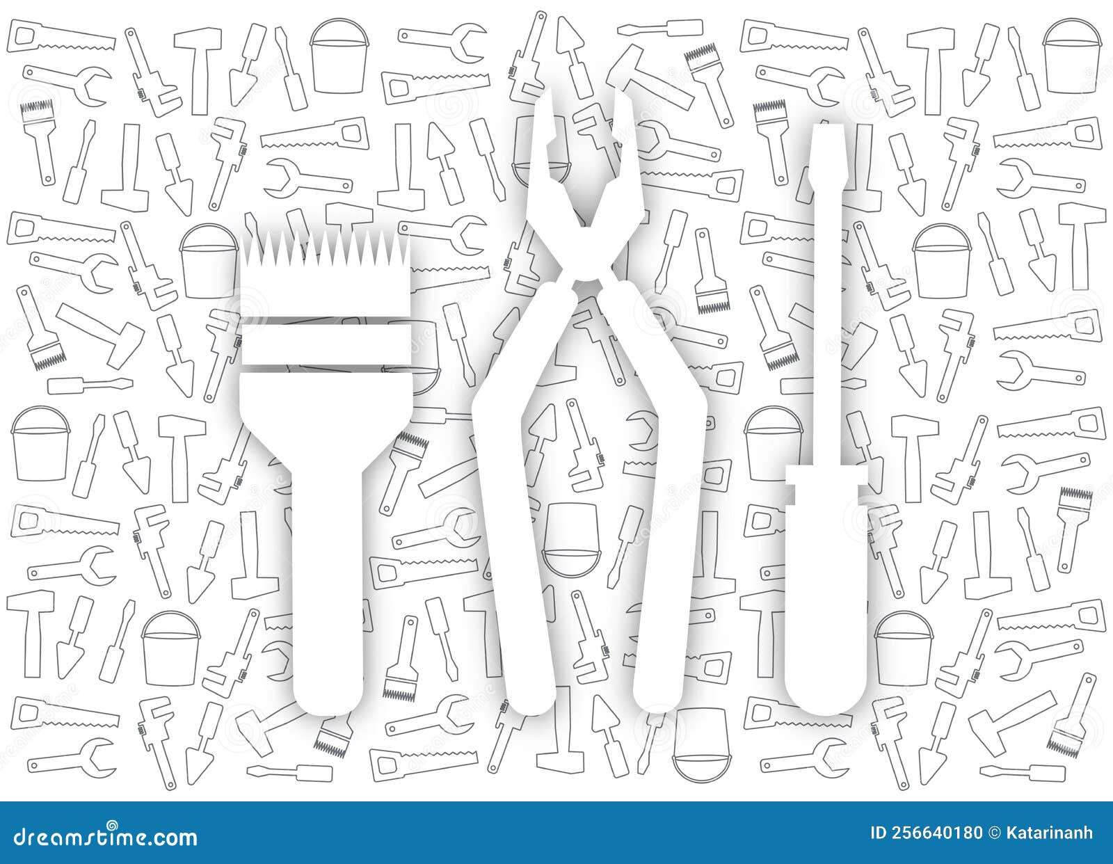 Handyman Tools Pattern. Corporate Web Site Elements & Background Stock ...