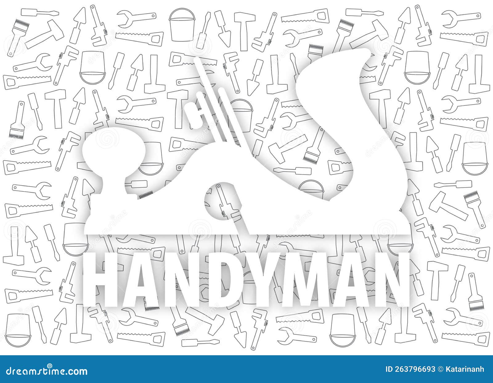 Handyman Tools Pattern. Corporate Web Site Elements & Background Stock ...