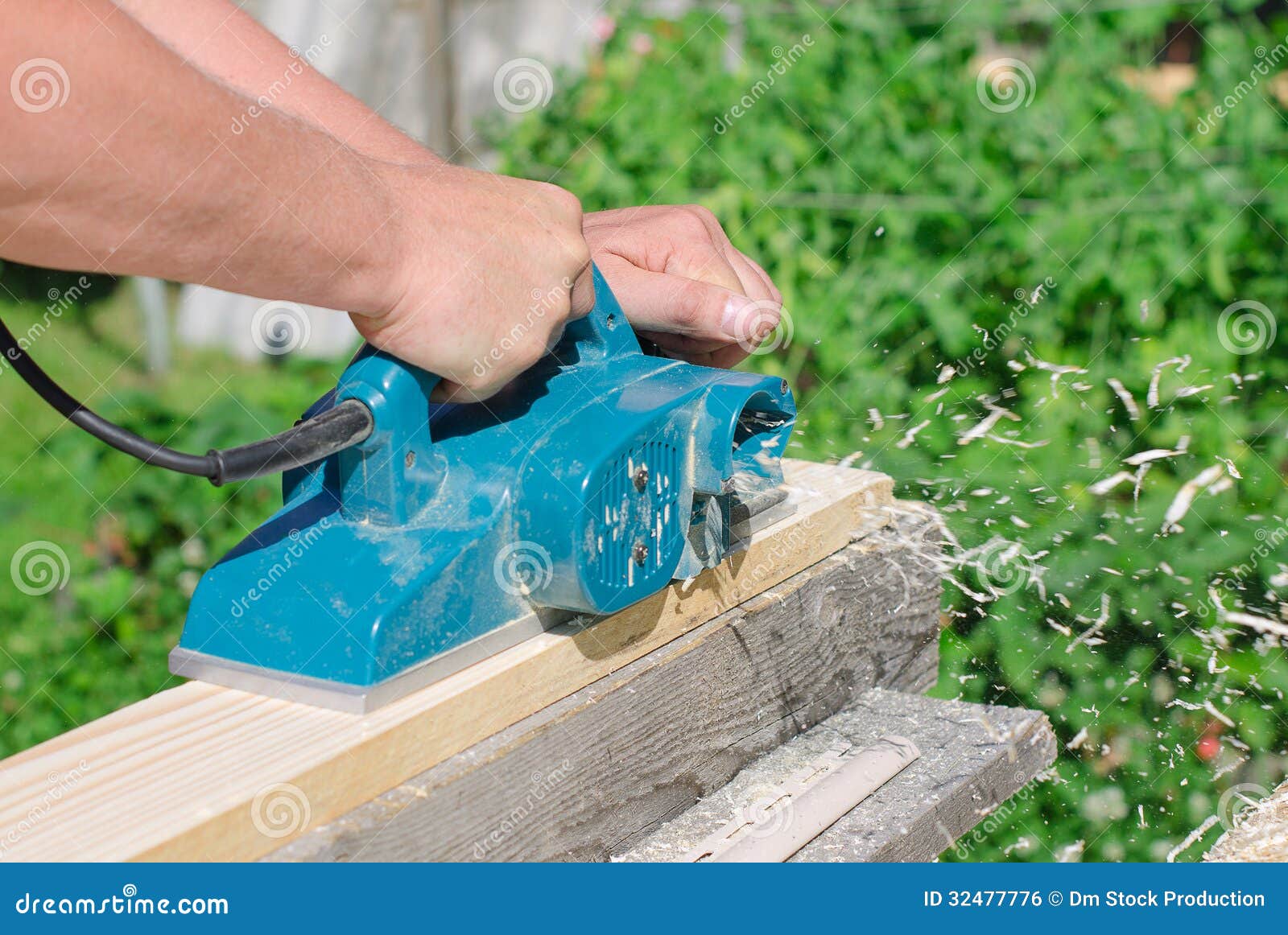 Handyman Using Polish Machine Stock Photo - Image of hands, handmade ...