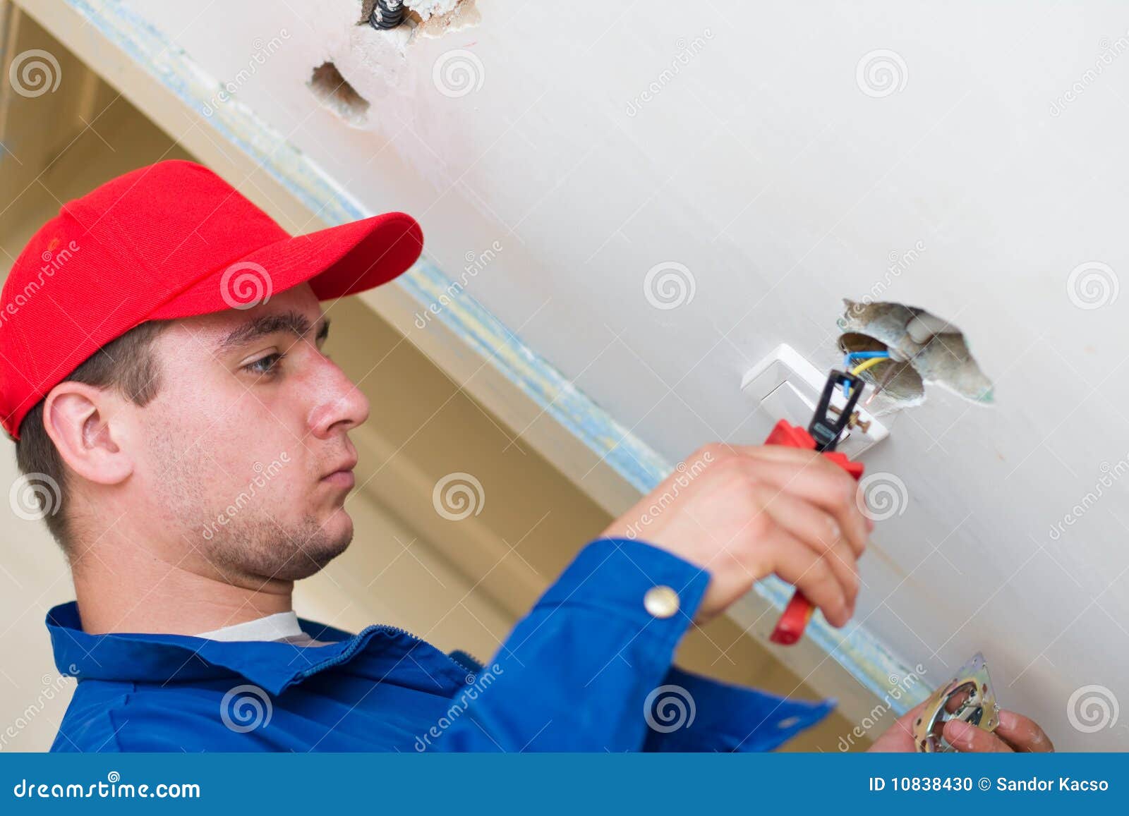 Handyman working stock photo. Image of handyman, industrial - 10838430