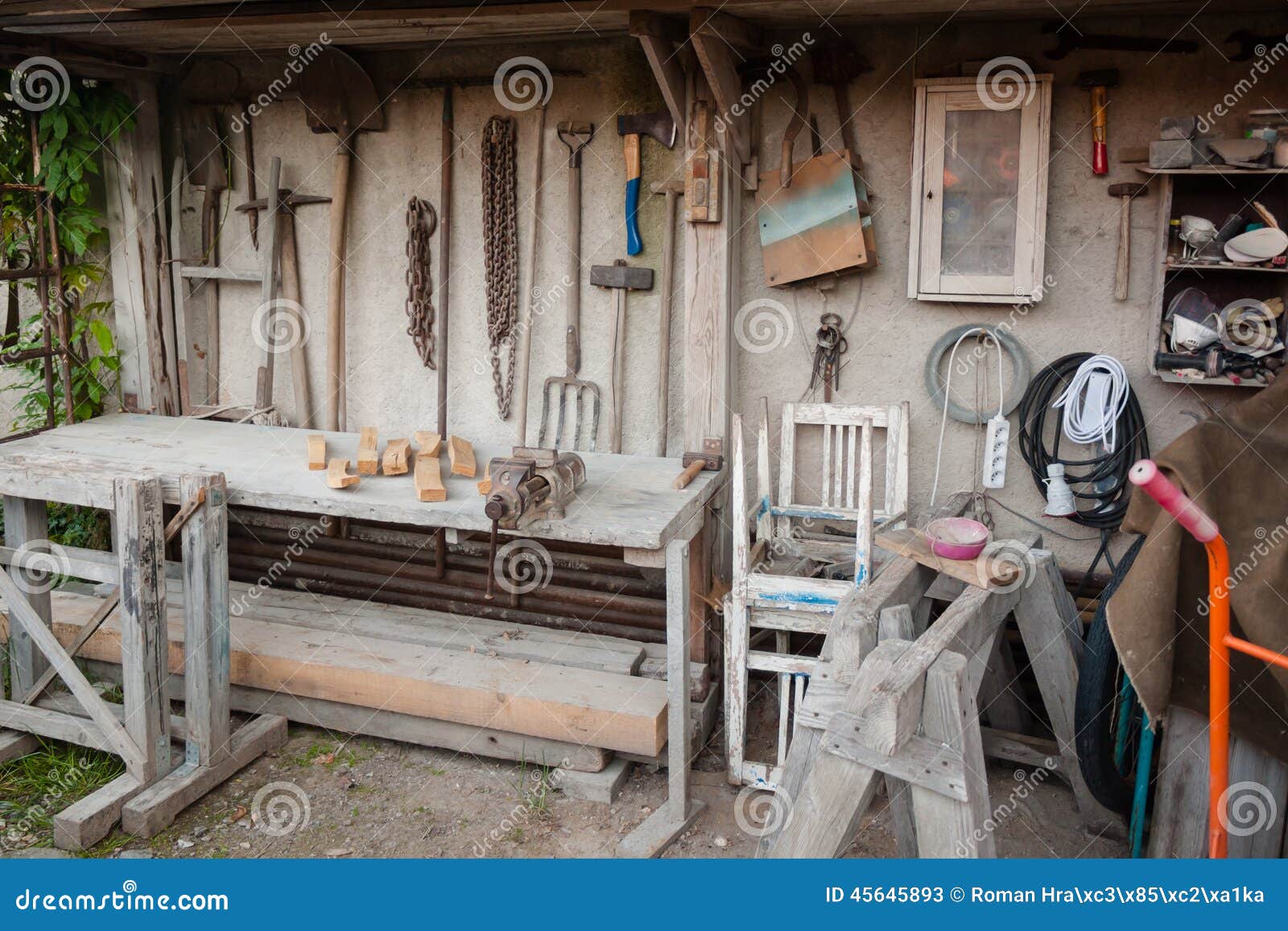 Handyman workshop stock image. Image of classic, labor - 45645893